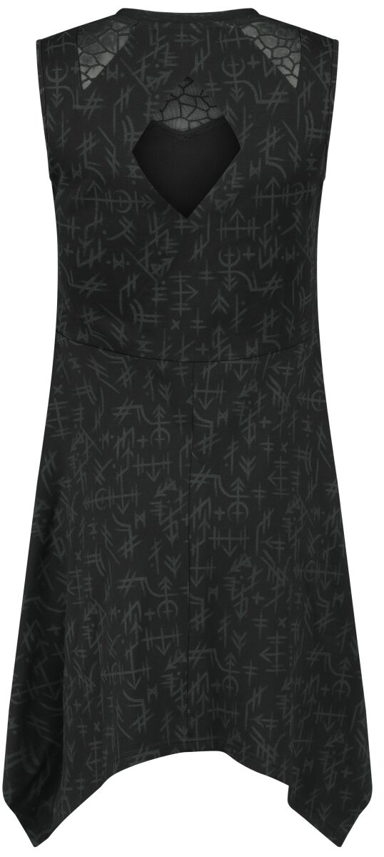Dress With Runes Alloverprint | Black Premium by EMP Midi Dress | EMP