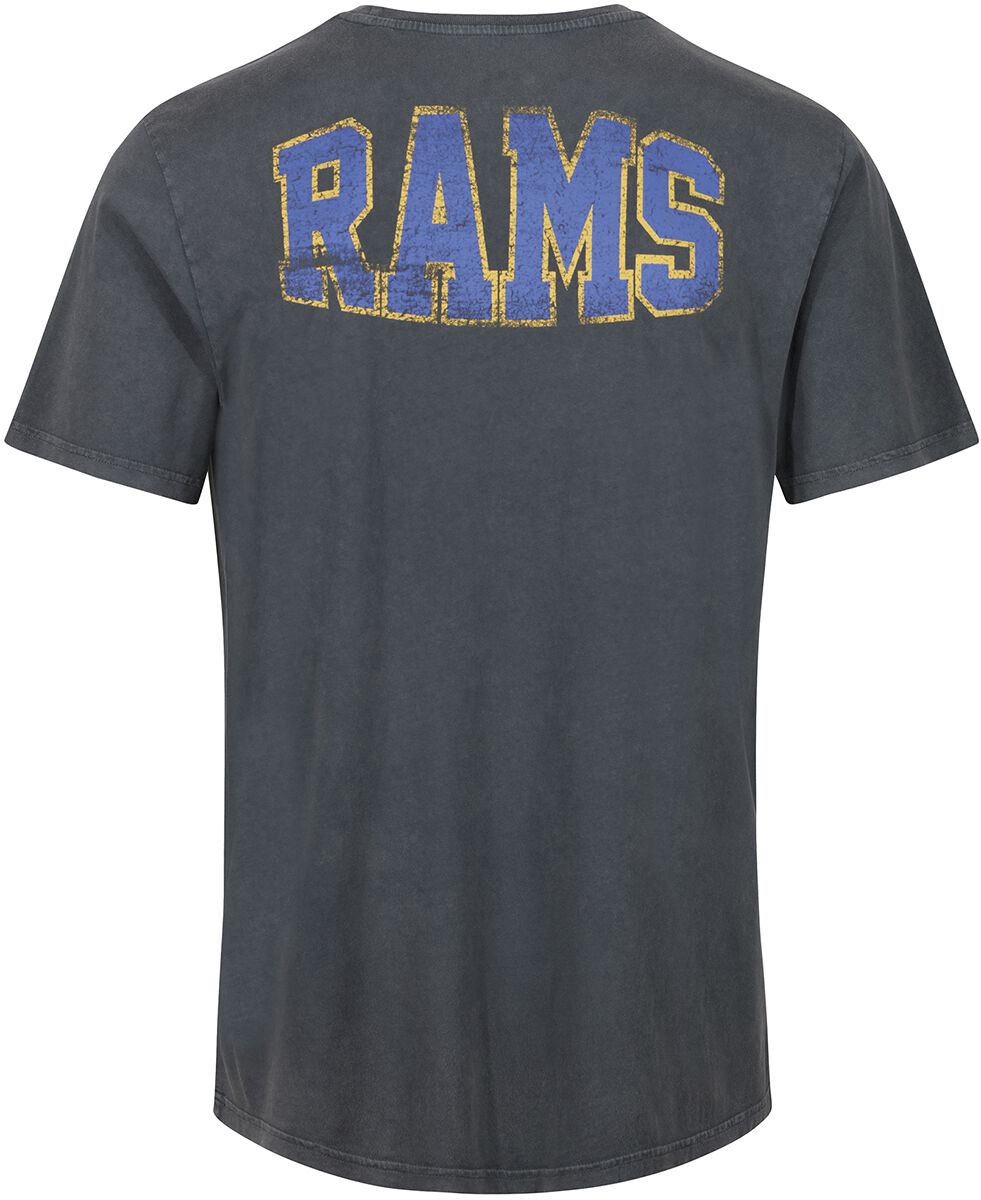 NFL Rams College Black Washed | Recovered Clothing T-Shirt | EMP