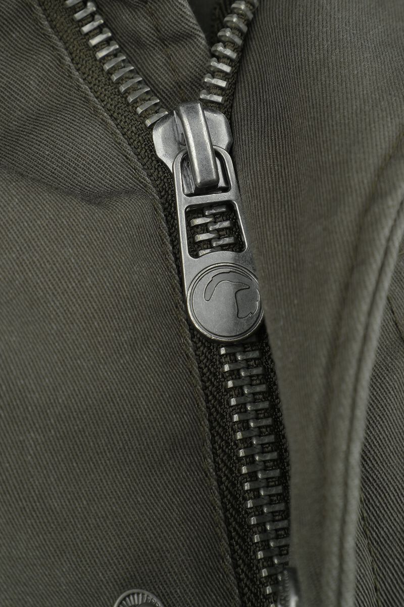 Jacket with hidden hood | Black Premium by EMP Winter Jacket | EMP