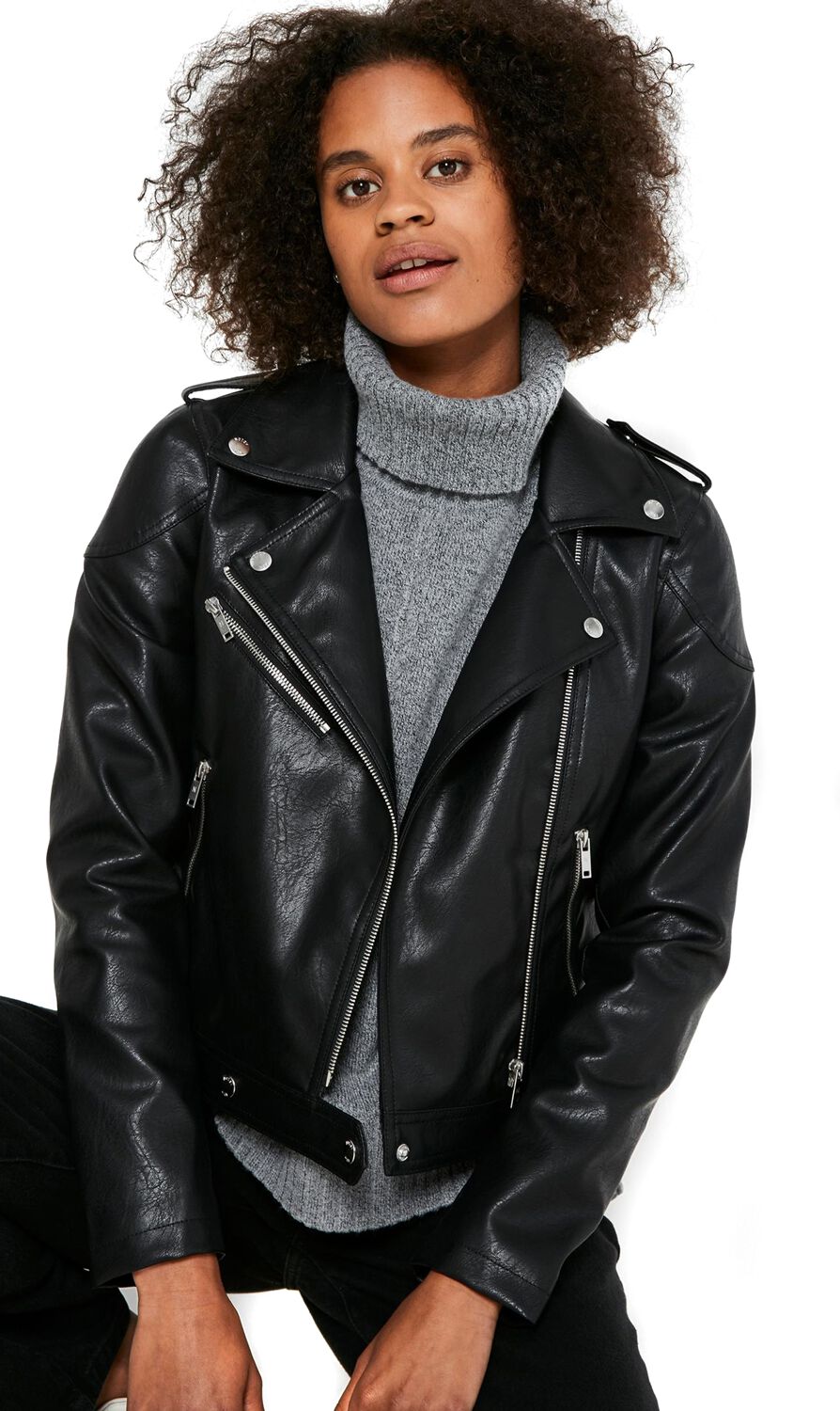 Rollo Jacket | Noisy May Imitation Leather Jacket | EMP