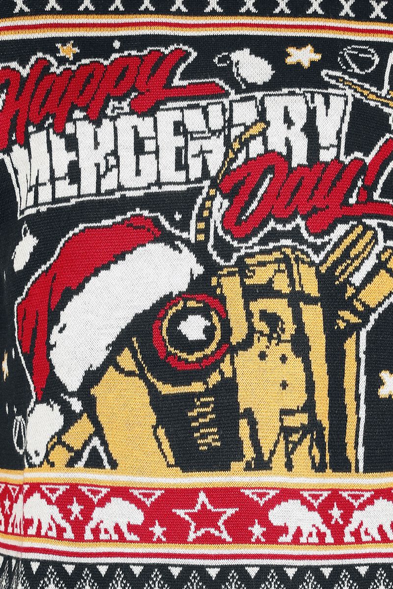 3 - Claptrap - Happy Mercenary Day | Borderlands Christmas jumper | EMP