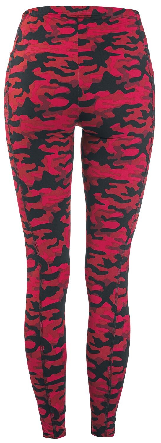 Red Camo Leggings with Side Pockets | Rock Rebel by EMP Leggings | EMP