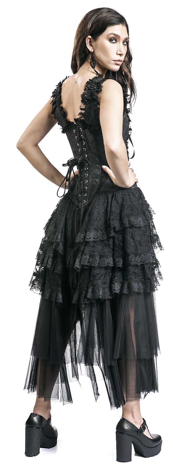 Elaborate Gothic Corset Dress | Gothicana by EMP Midi Dress | EMP