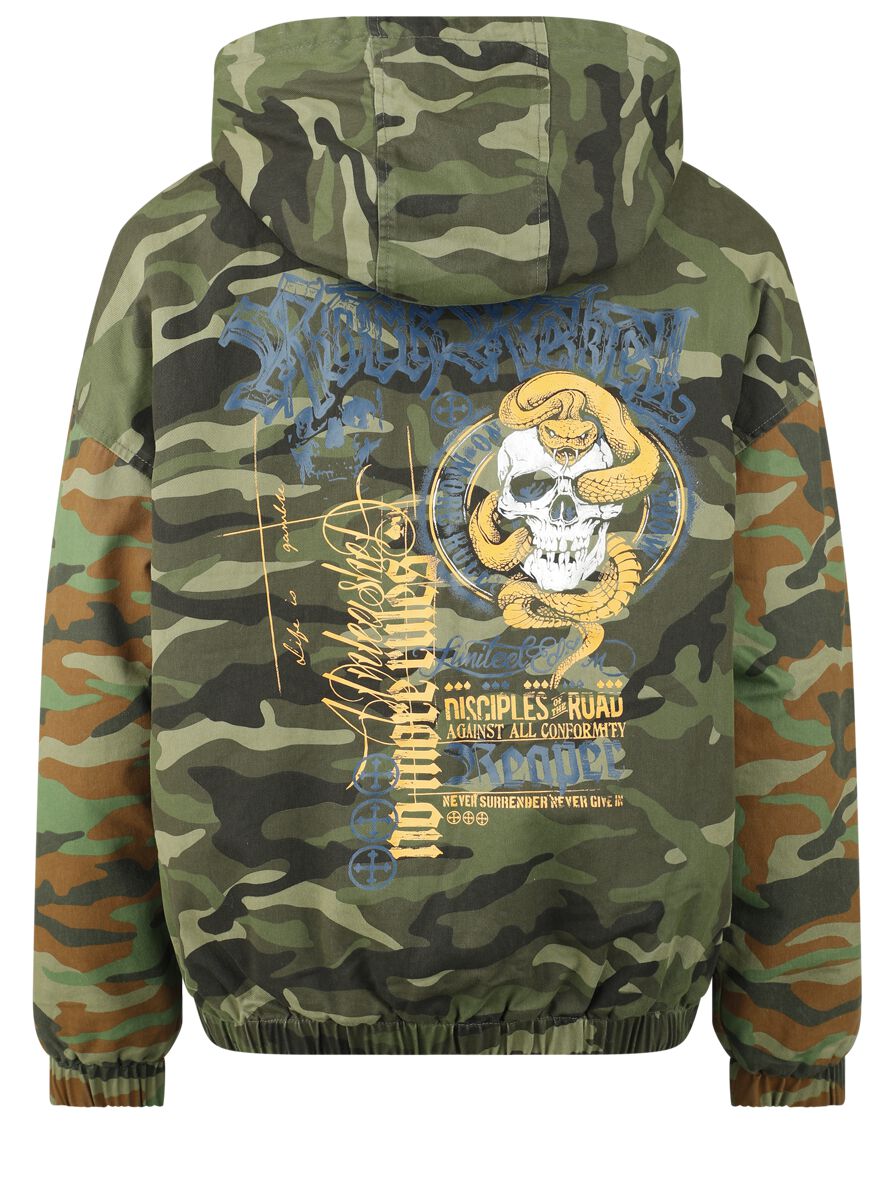 Camouflage Jacket | Rock Rebel by EMP Between-seasons Jacket | EMP