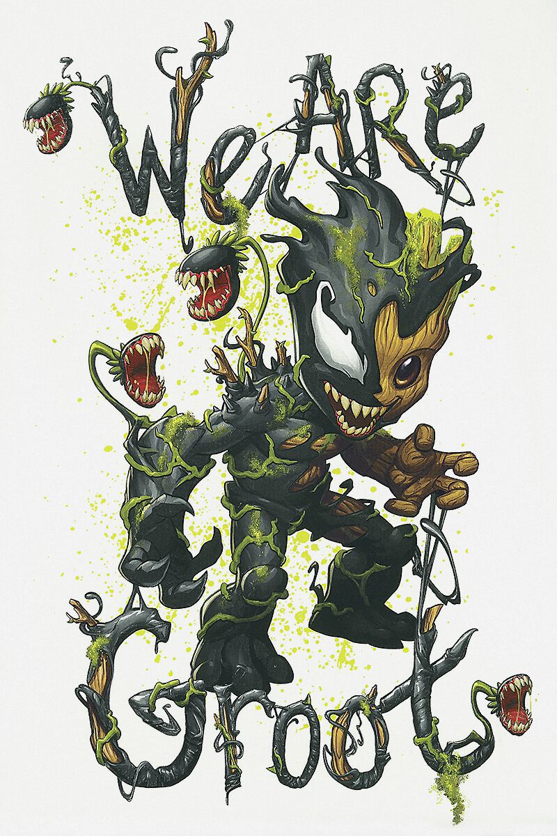 Venomized Groot - We Are Groot | Marvel T-Shirt | EMP