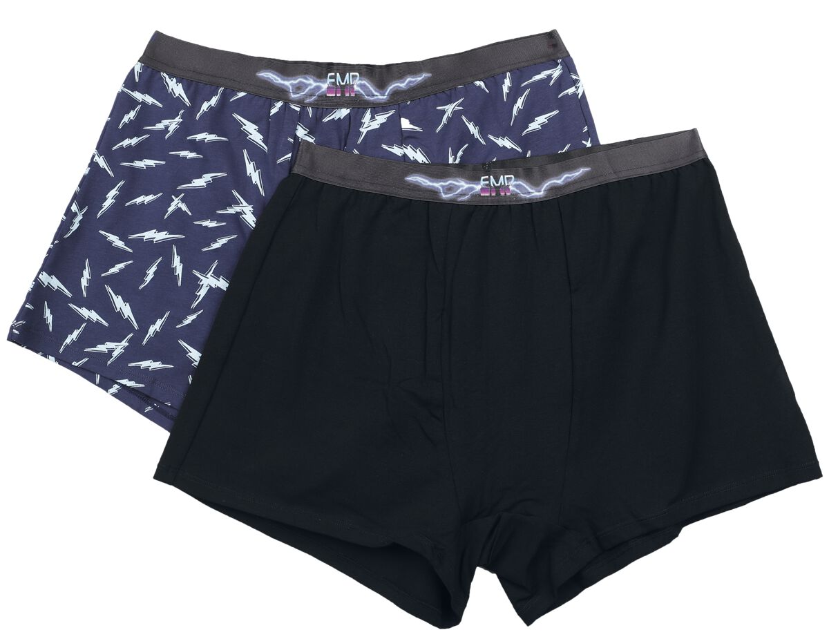 Double pack of boxers with retro print | EMP Stage Collection Boxers ...