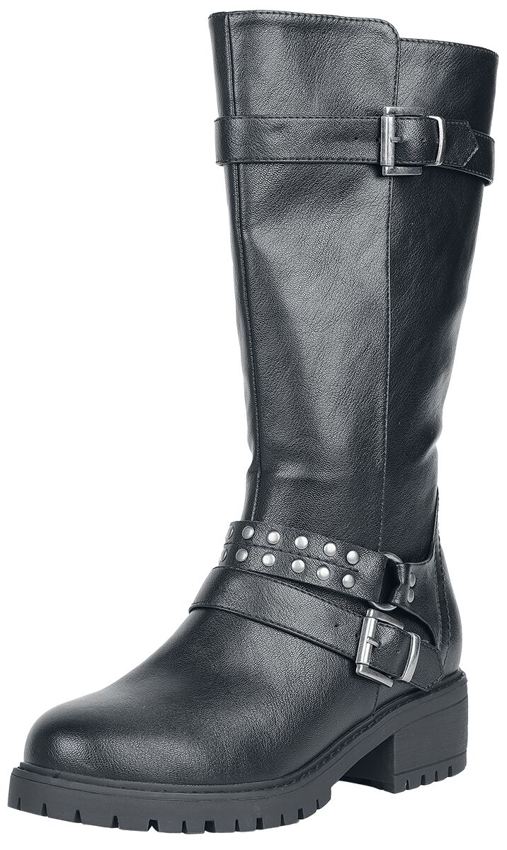 Boots with Buckles and Studs | Rock Rebel by EMP Boots | EMP