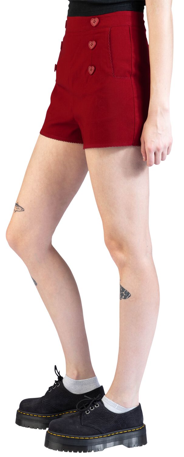 Heart Button Shorts | Voodoo Vixen Shorts | EMP