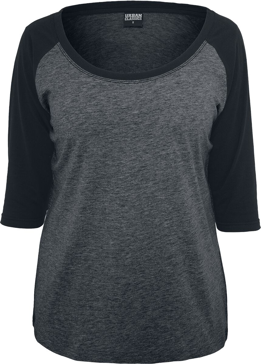 Ladies 3/4 Contrast Raglan Tee | Urban Classics Long-sleeve Shirt | EMP
