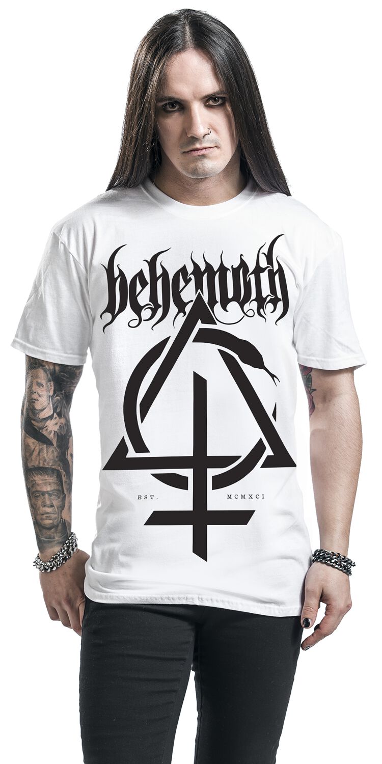 Opvs Contra Natvram White | Behemoth T-Shirt | EMP