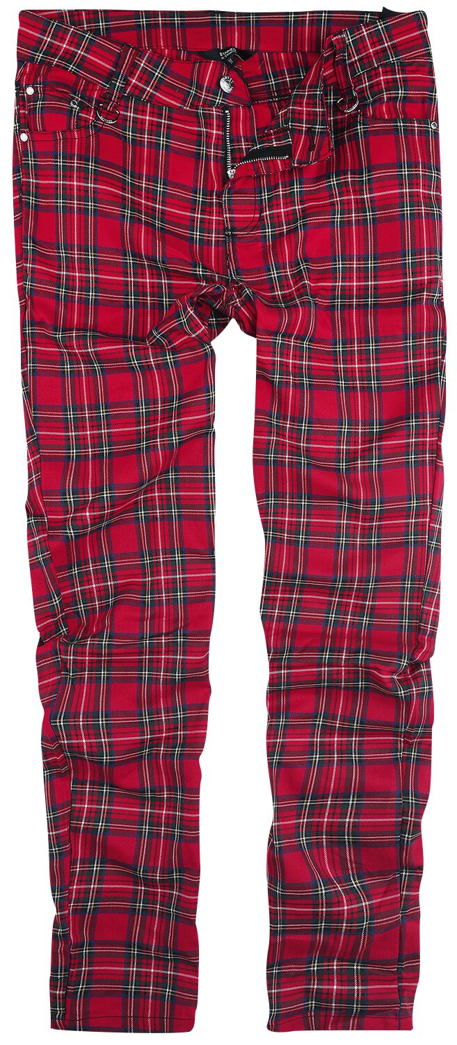 punk pants red