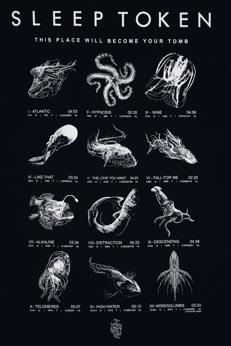 Depth Chart | Sleep Token T-Shirt | EMP