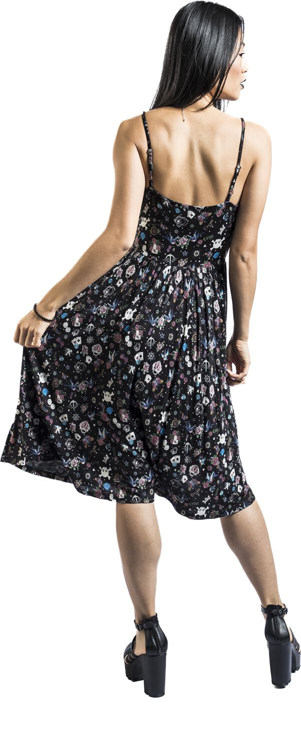 Dress with Old School Print | Rock Rebel by EMP Midi Dress | EMP