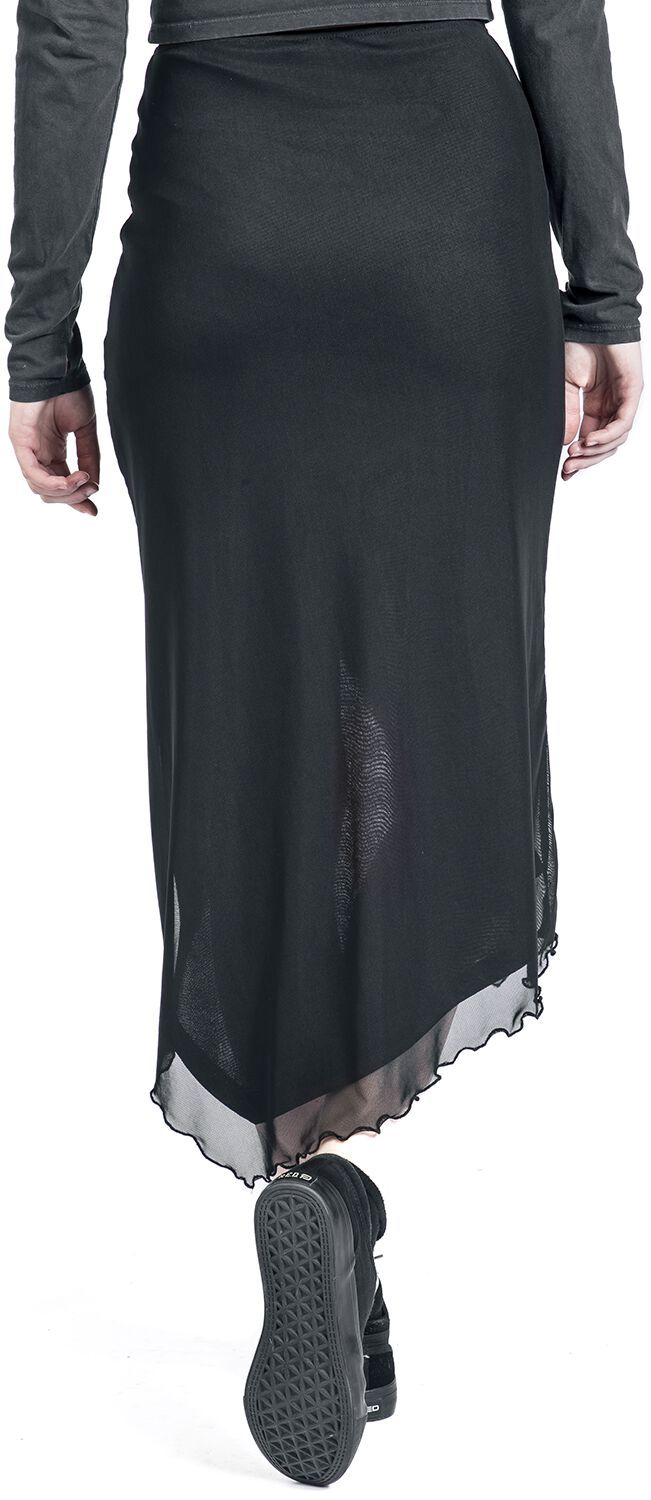 Umbra ruched mesh skirt | Banned Midi Skirt | EMP
