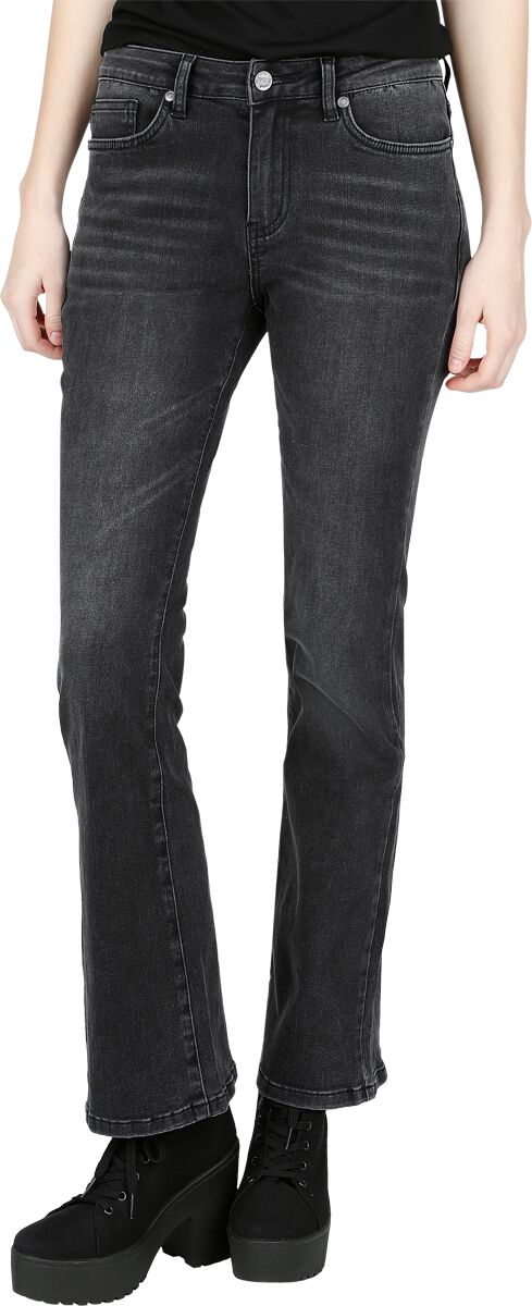 Grace - Dark grey flared Jeans | Black Premium by EMP Jeans | EMP