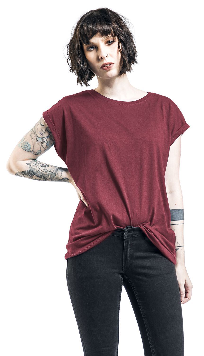 Ladies Extended Shoulder Tee | Urban Classics T-Shirt | EMP
