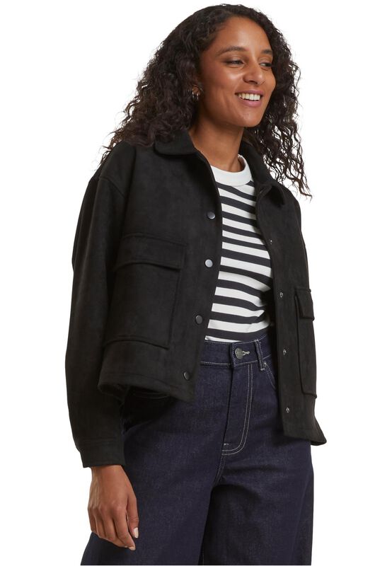 Ladies' Soft Touch Jacket | Urban Classics Mid-Season Jackets | EMP