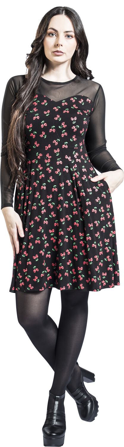 Mesh Dress with Cherries | Rock Rebel by EMP Midi Dress | EMP
