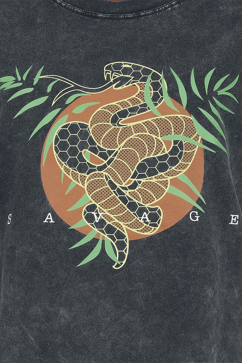 T-shirt with old-school snake print | RED by EMP T-Shirt | EMP