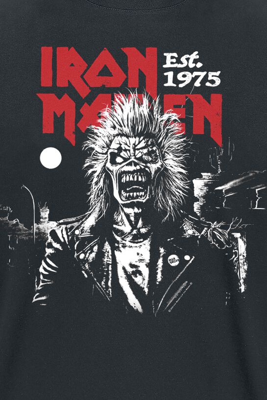 Portrait Eddie Screaming Straight Logo | Iron Maiden T-Shirt | EMP