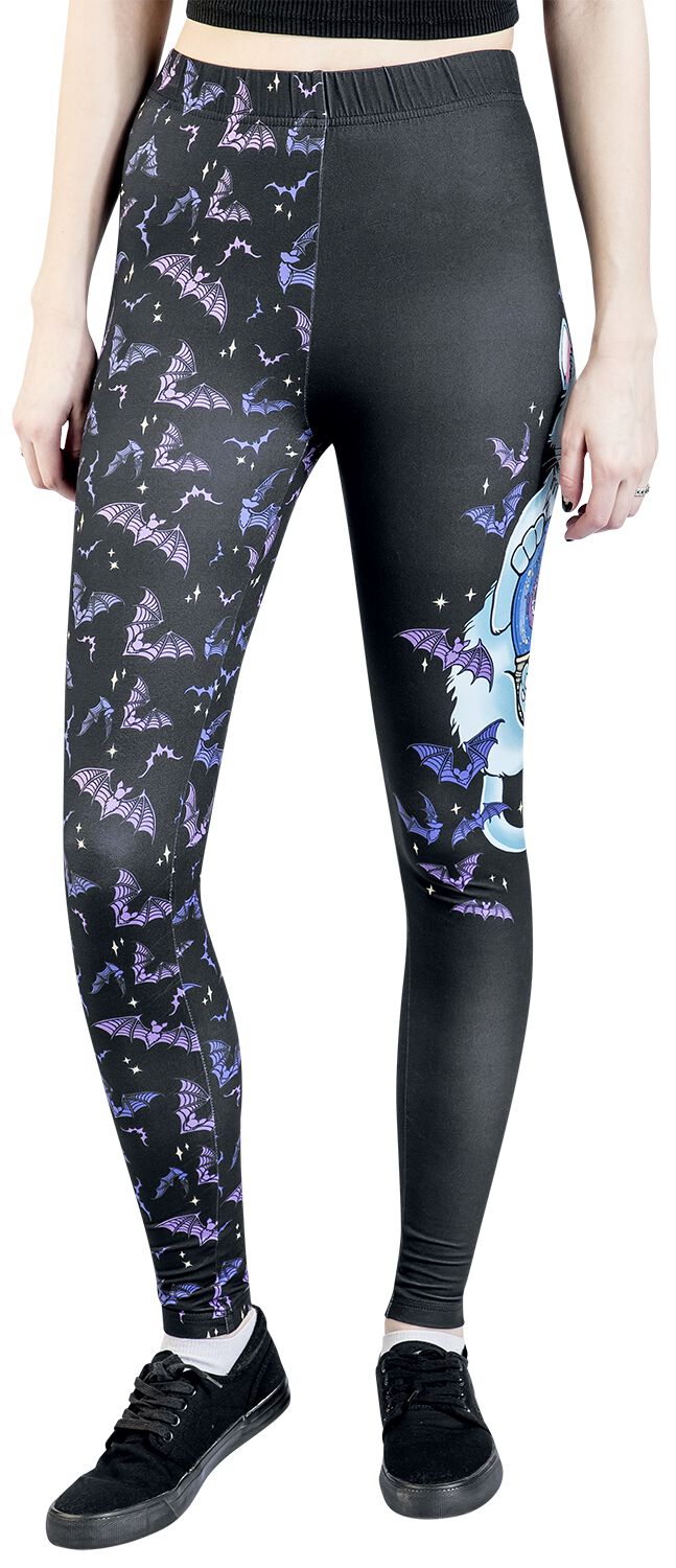 Leggings With Cat And Bat Print | Full Volume by EMP Leggings | EMP