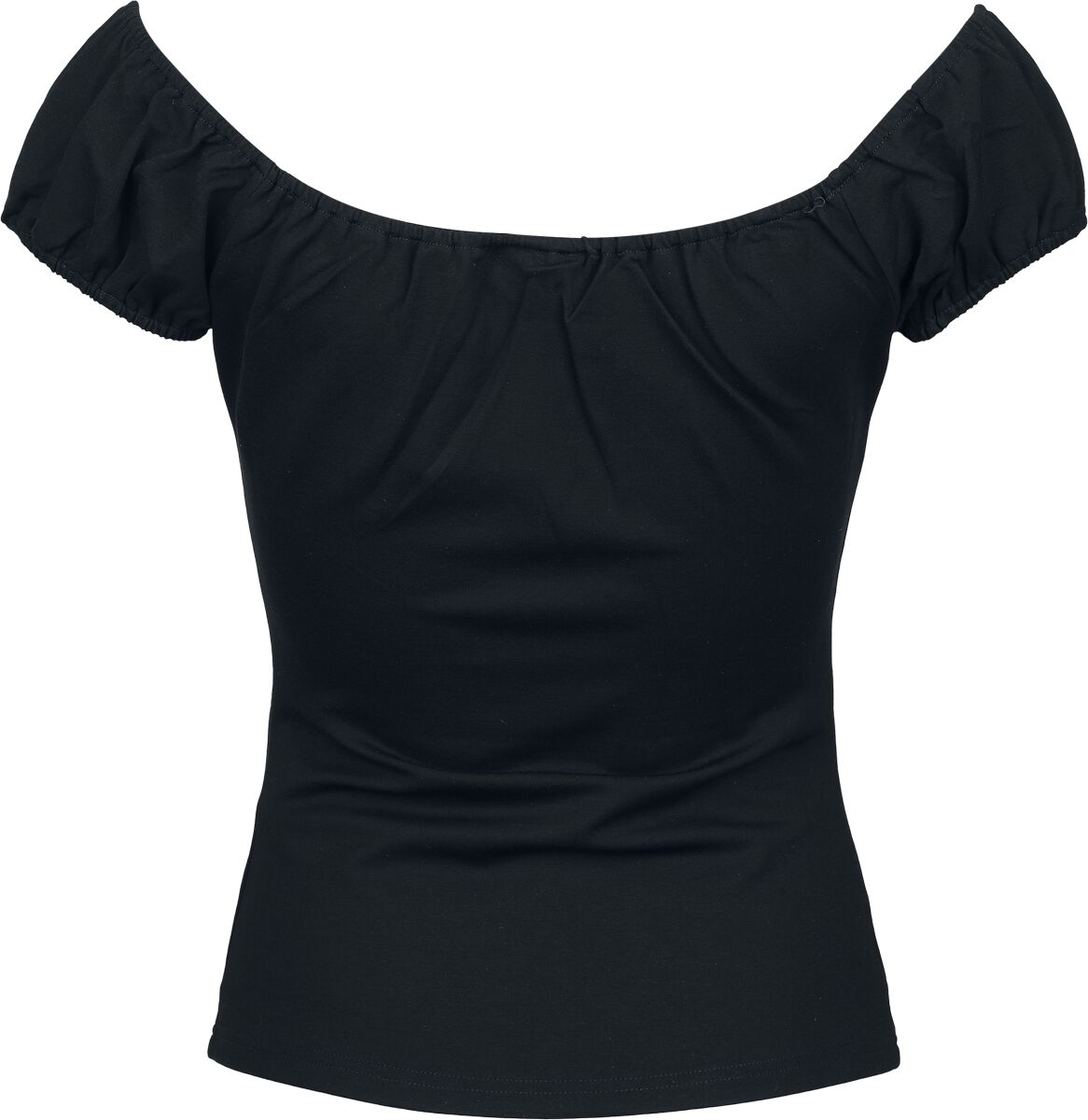 Gathered Neckline Knit Top | Voodoo Vixen T-Shirt | EMP