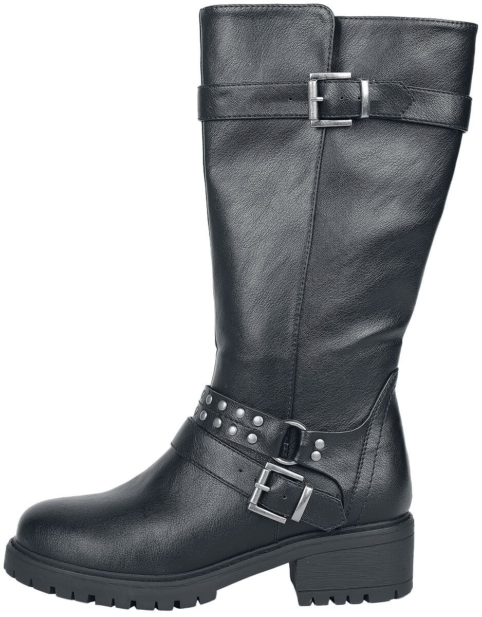 Boots with Buckles and Studs | Rock Rebel by EMP Boots | EMP
