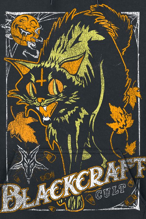 Vintage Halloween Cat Hoodie Jacket | Blackcraft Cult Hoodie | EMP