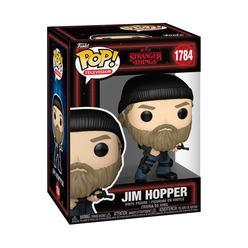 Season 5 - Jim Hopper Vinyl Figurine 1784 | Stranger Things Funko Pop ...