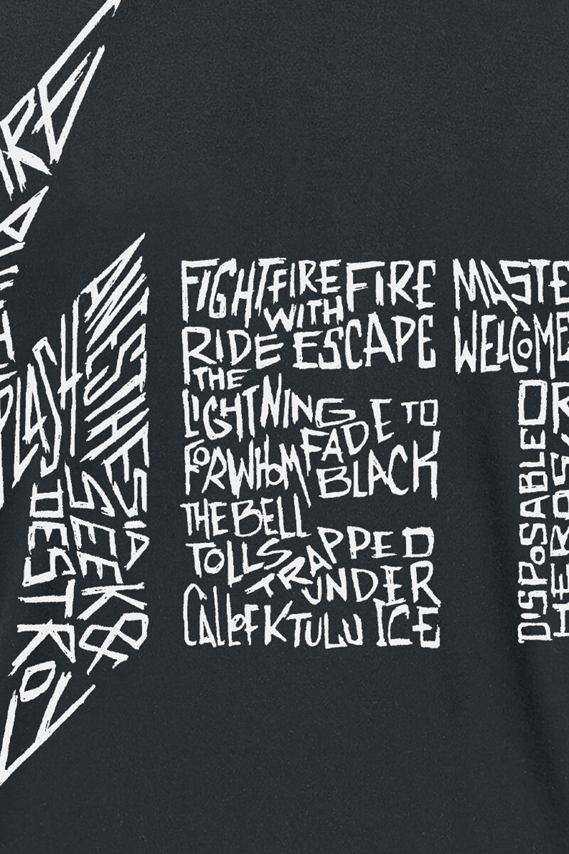 40th Anniversary Songs Logo | Metallica T-Shirt | EMP