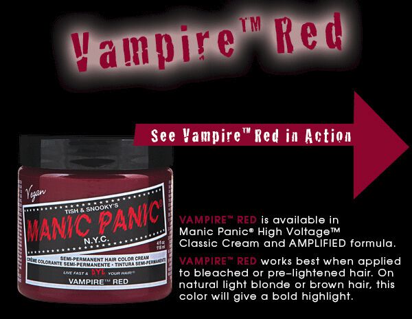 Manic Panic Vampire Red Hair Dye | EMP