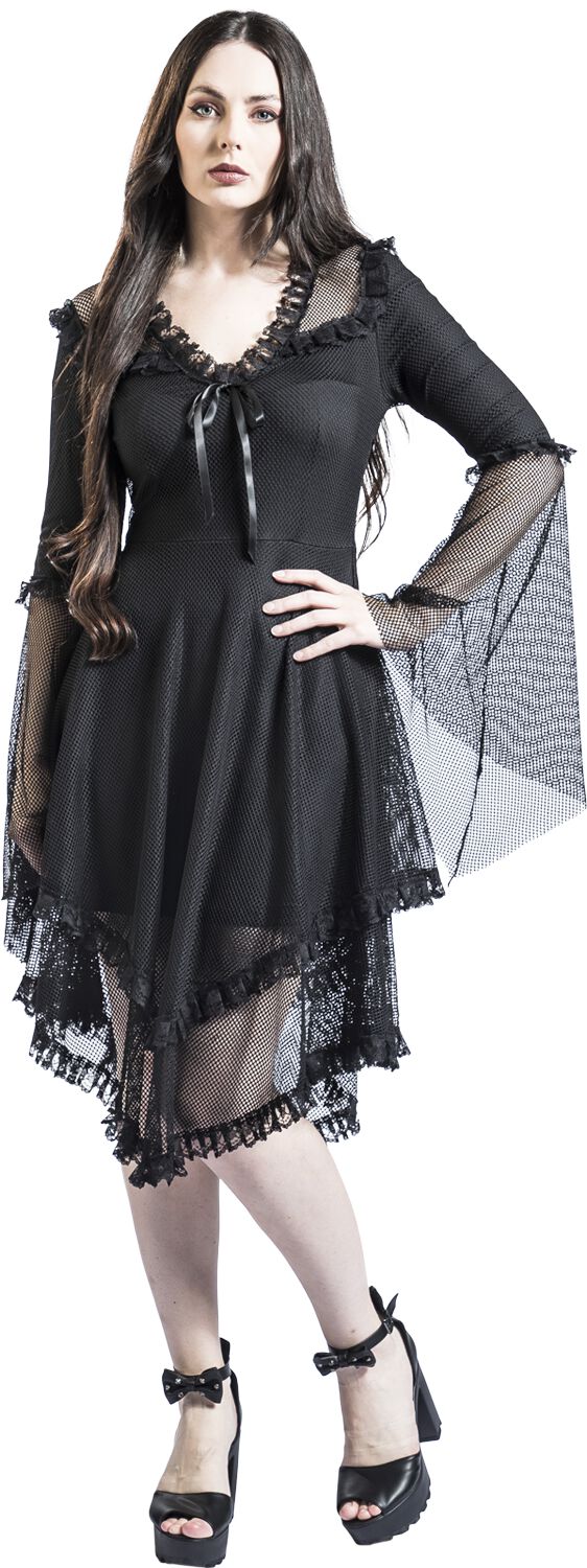 Fishnet Flared Dress | Jawbreaker Medium-length dress | EMP