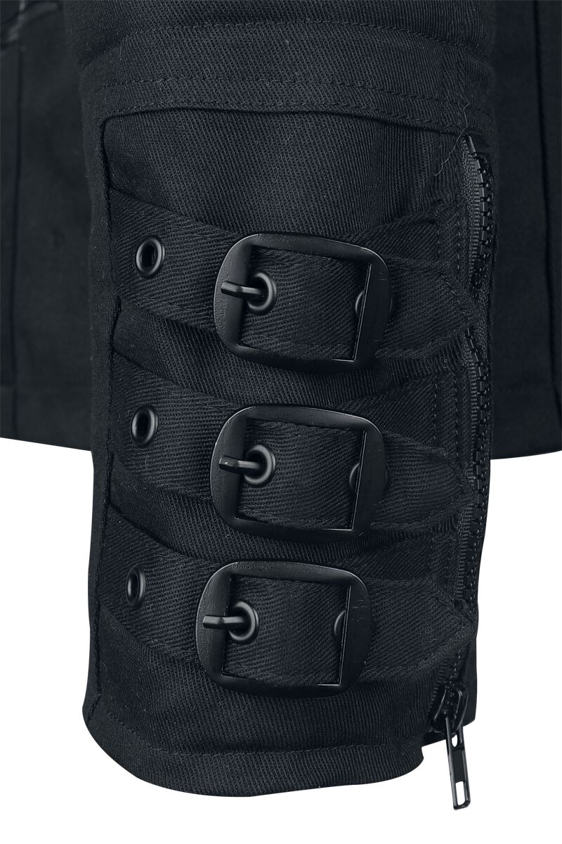 Jacket with ribbed sleeves | Gothicana by EMP Mid-Season Jackets | EMP