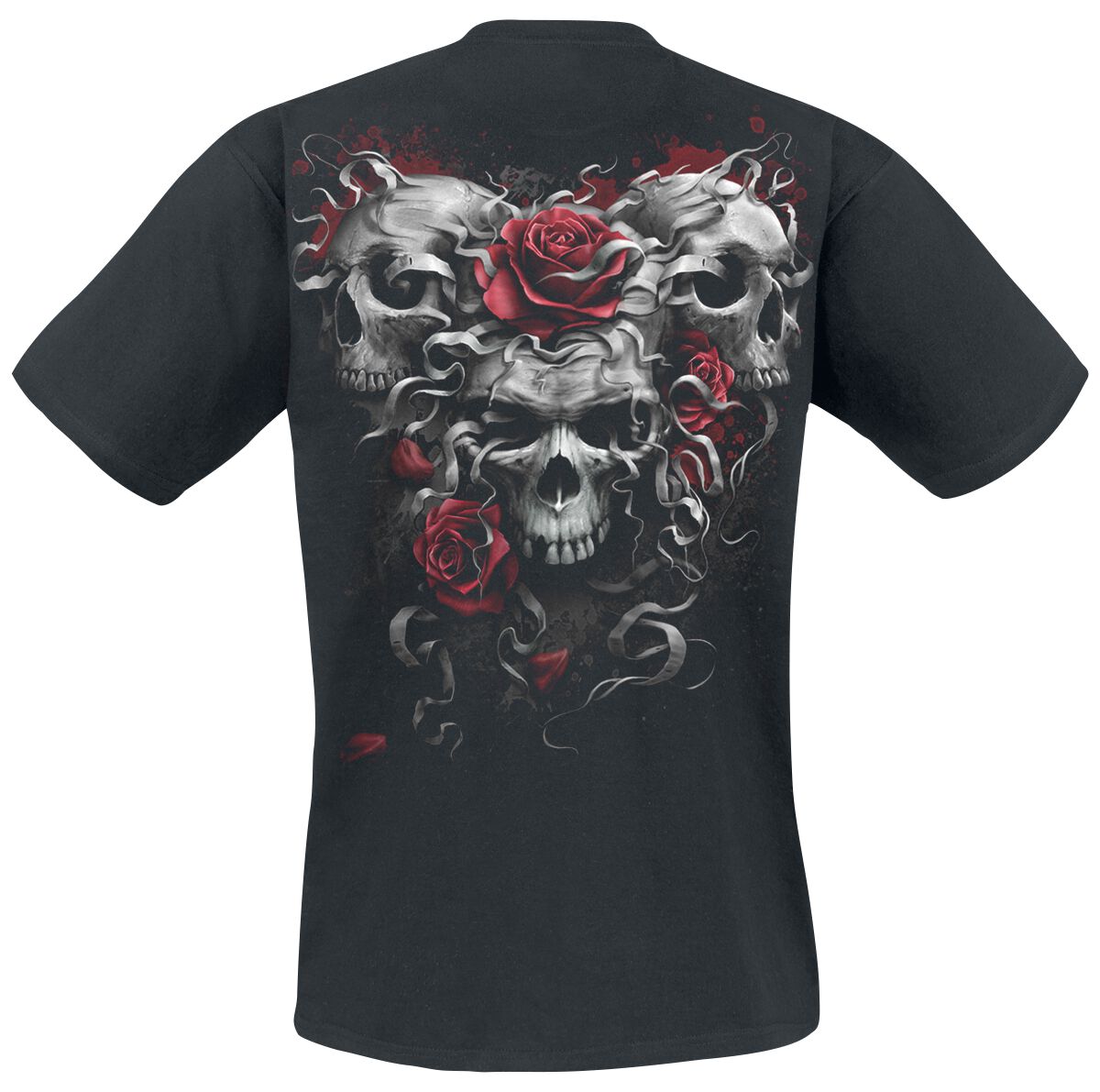 Skulls N Roses Spiral T Shirt Emp