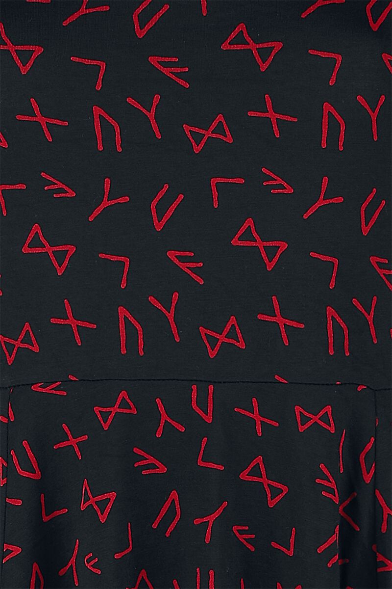 Dress with Lacing and Runes | Black Premium by EMP Mini Dress | EMP