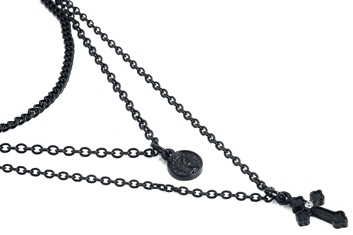 Matte Black Cross | Gothicana by EMP Necklace | EMP