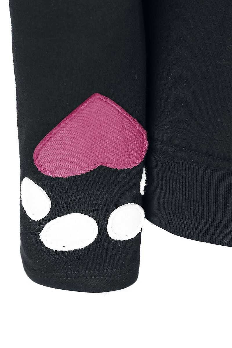 Black Cat Hooded Zip Jumper - EMP UK | EMP